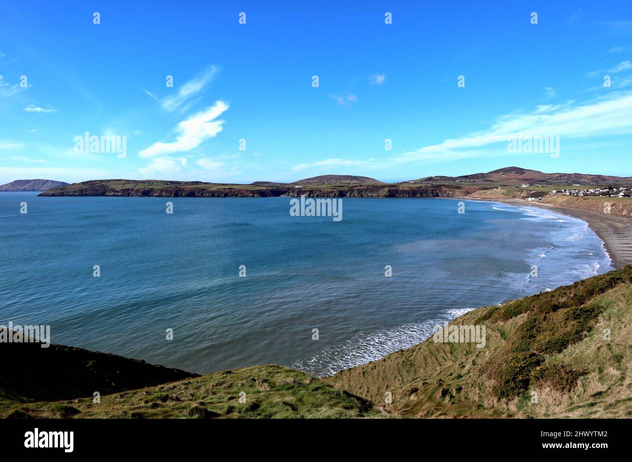 Aberdaron bay and beach Stock Photo - Alamy