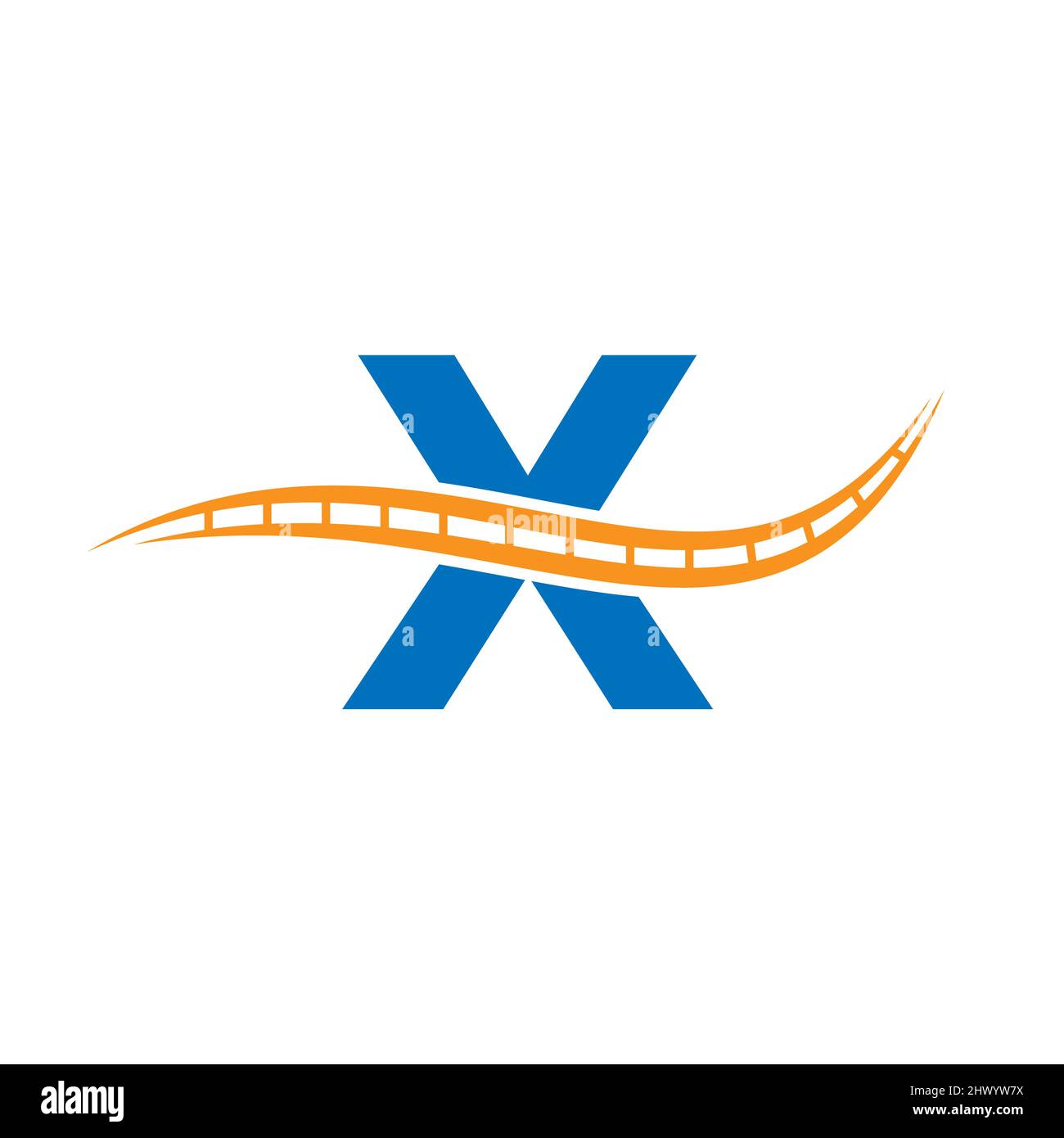 Transport logo with X letter concept. X letter Road logo design Stock ...