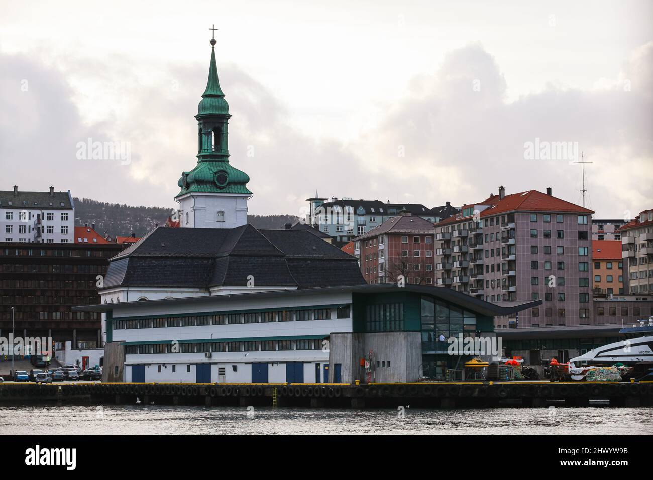 Spire of nykirken hi-res stock photography and images - Alamy