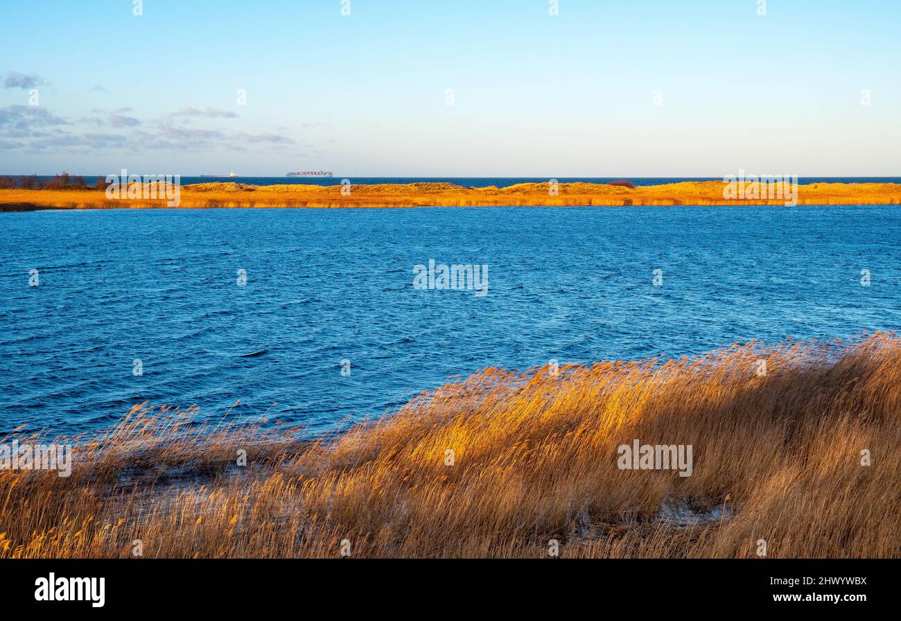 Bird Paradise lake - Ptasi Raj - lake wildlife reserve landscape with ...