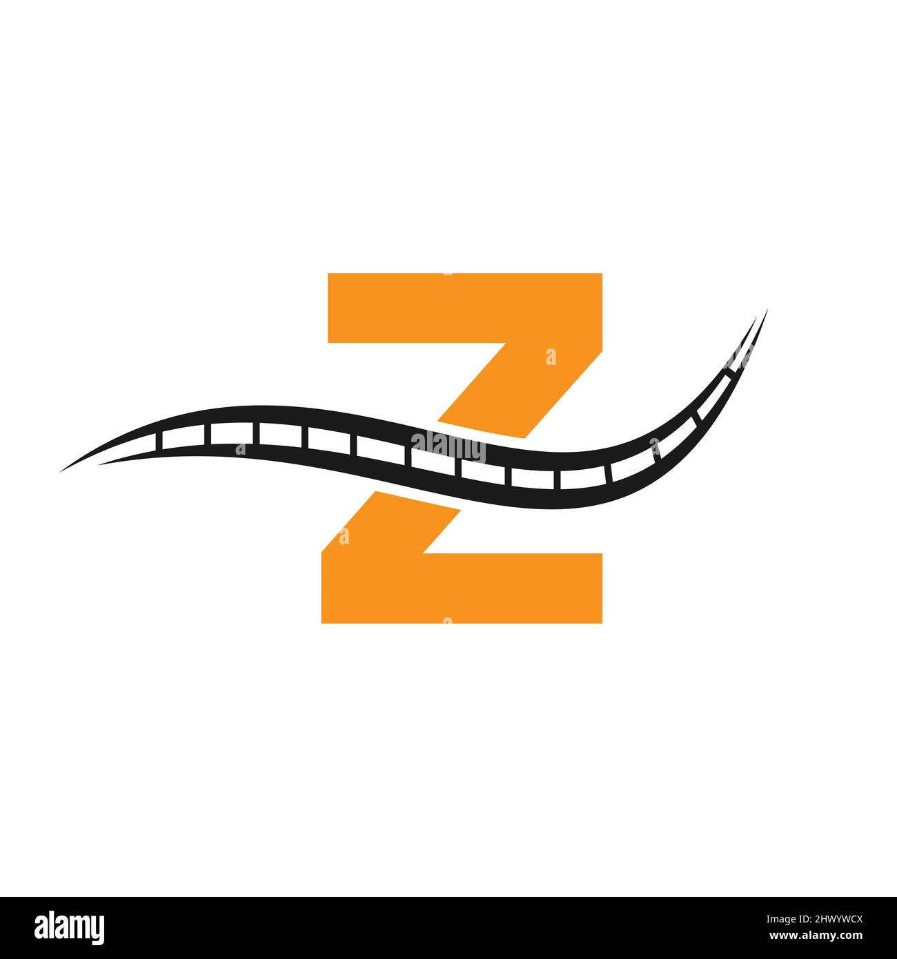 Transport logo with Z letter concept. Z letter Road logo design Stock ...