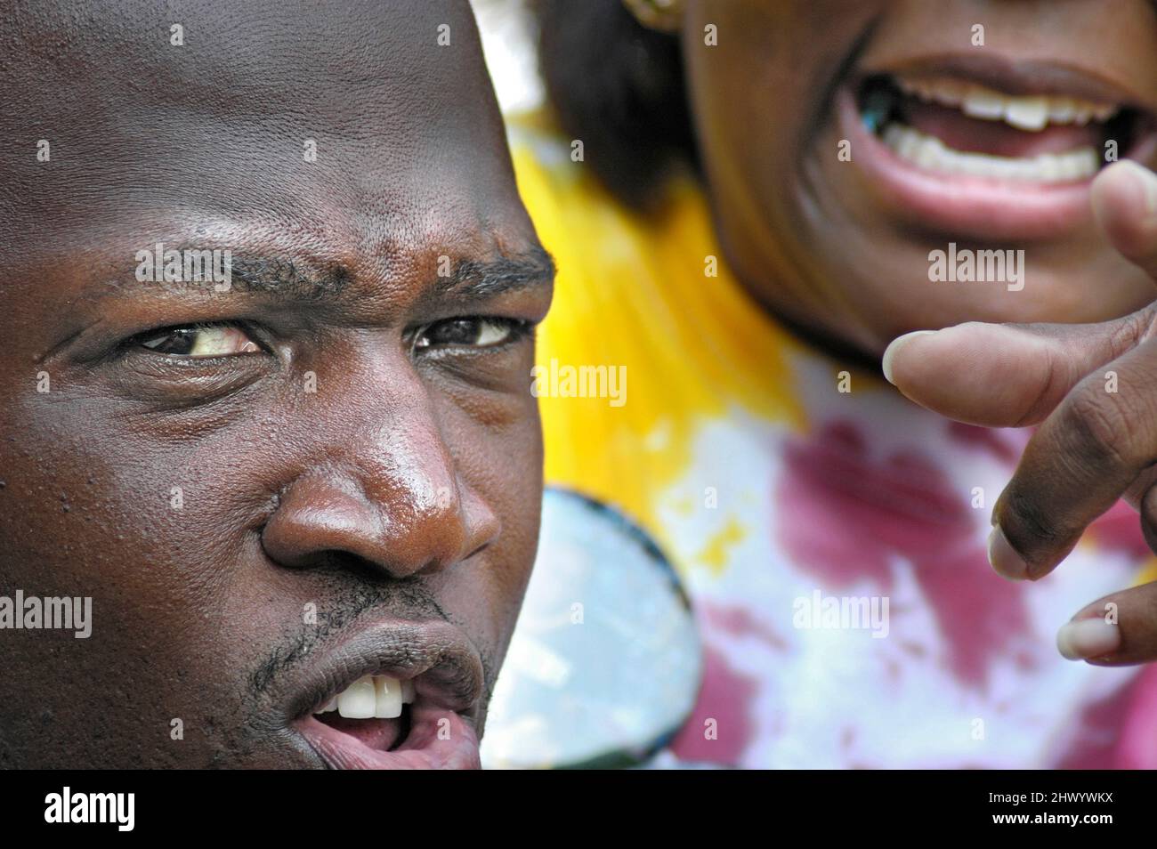 Black man with no hair, cut off Stock Photo - Alamy