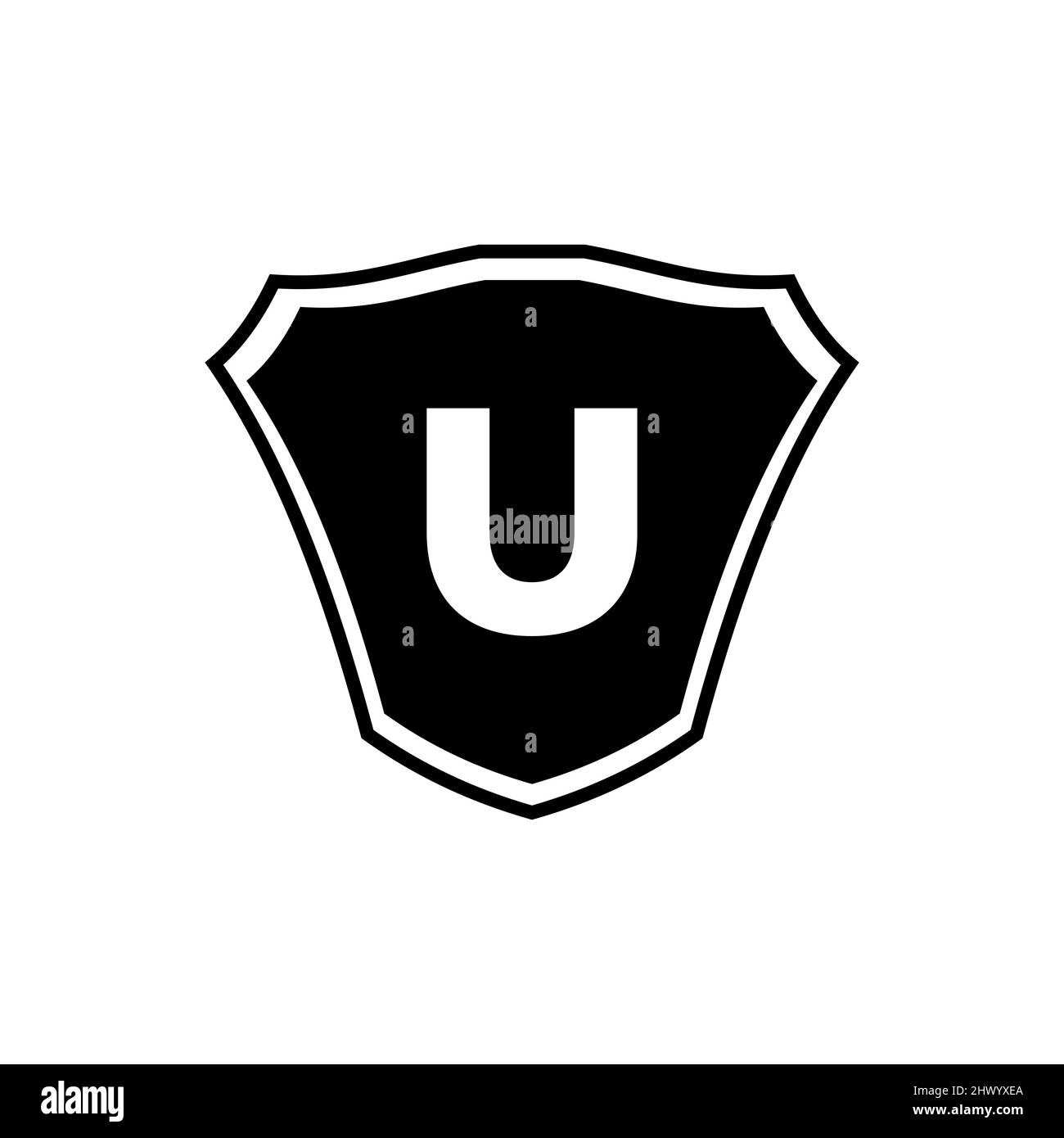 Letter u logo Black and White Stock Photos & Images - Alamy