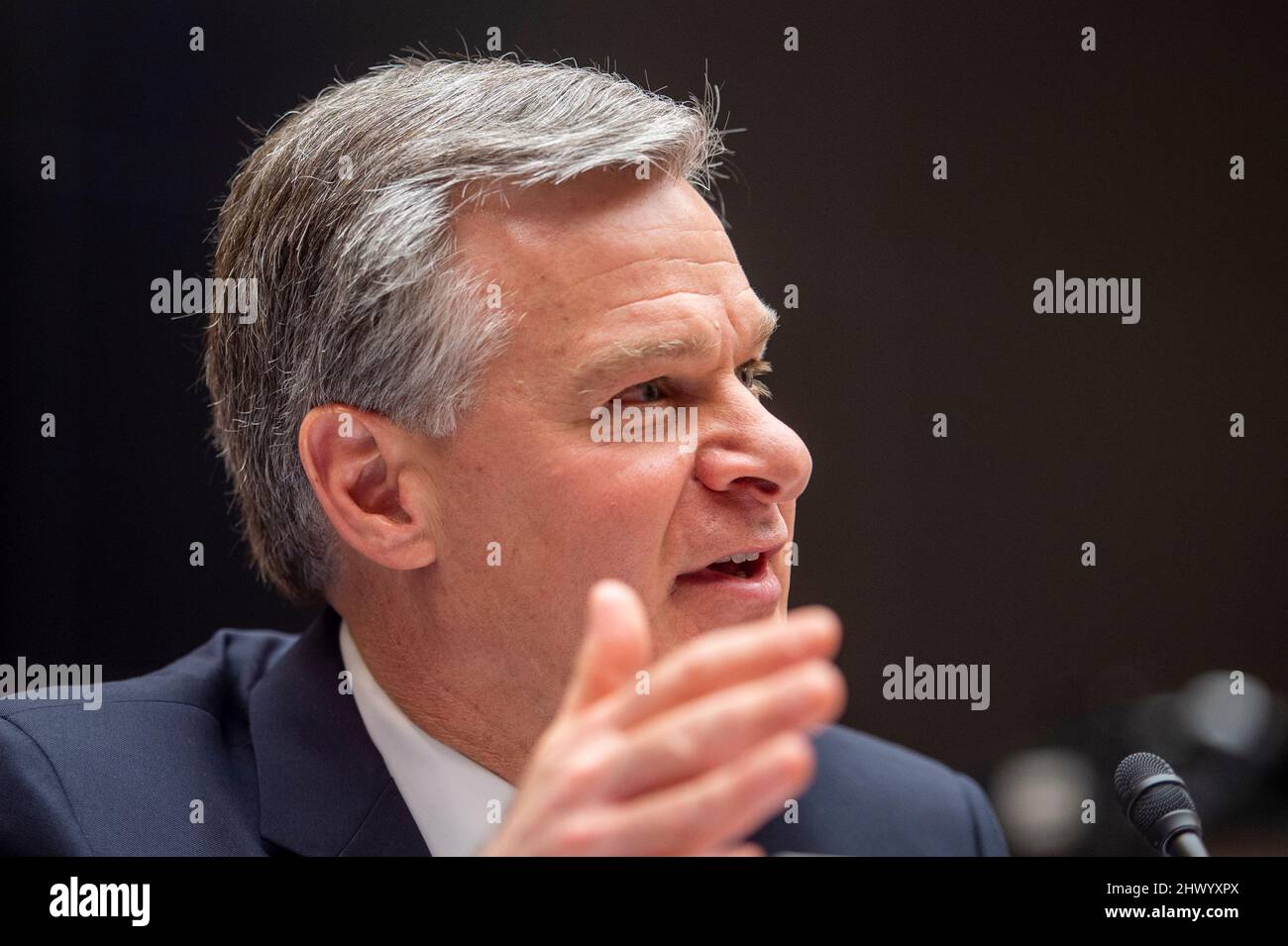 Christopher Wray, Director, Federal Bureau of Investigation, appears ...