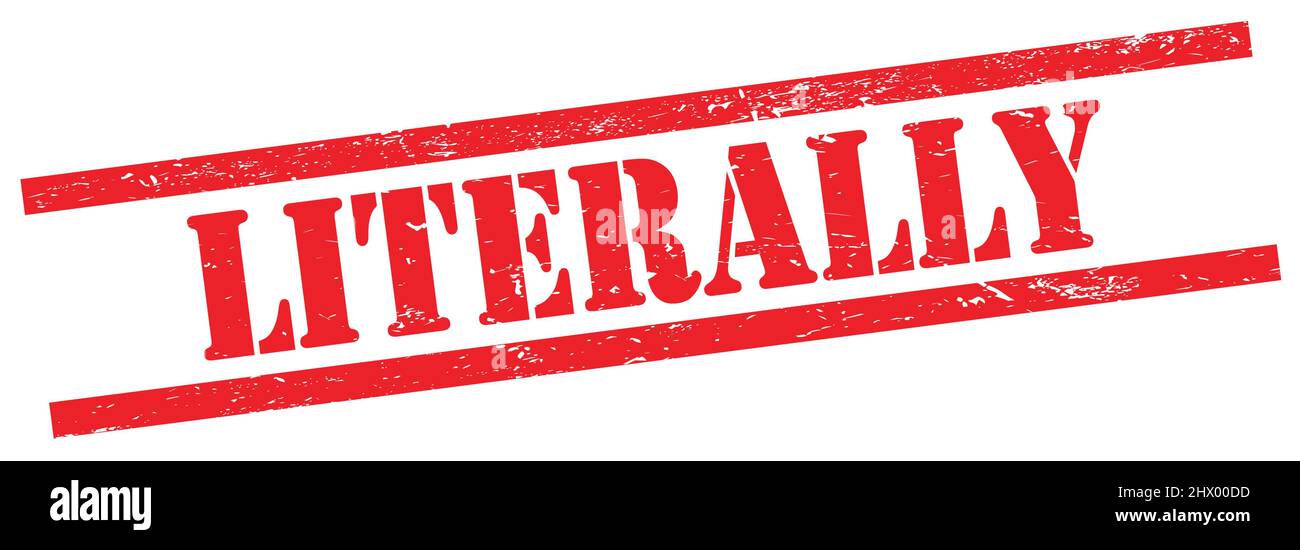 Literally stamp hi-res stock photography and images - Alamy