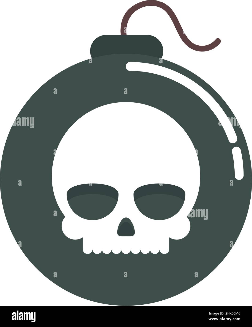 bomb with skull Stock Vector Image & Art - Alamy
