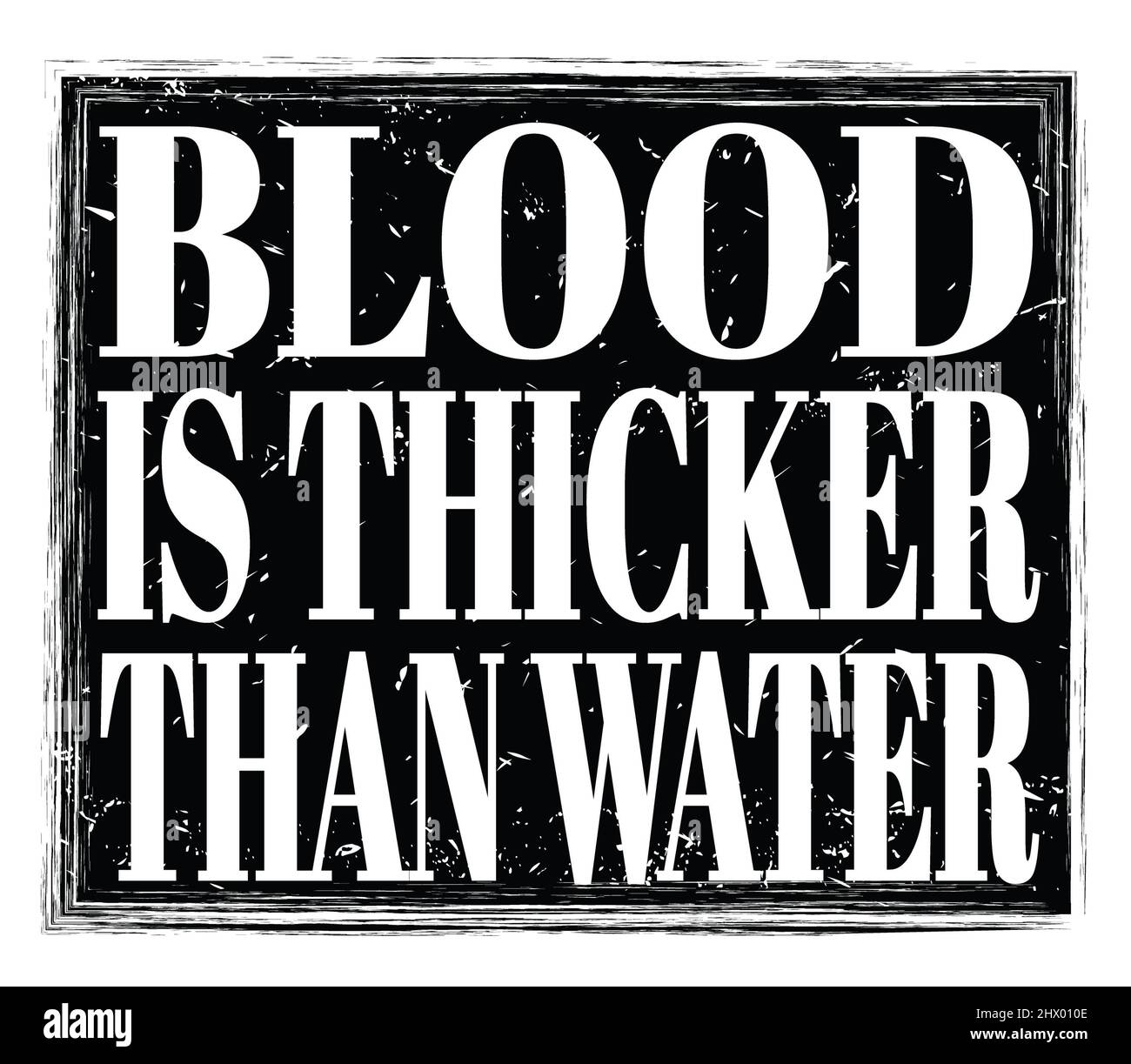 Blood is thicker than water hi-res stock photography and images - Alamy