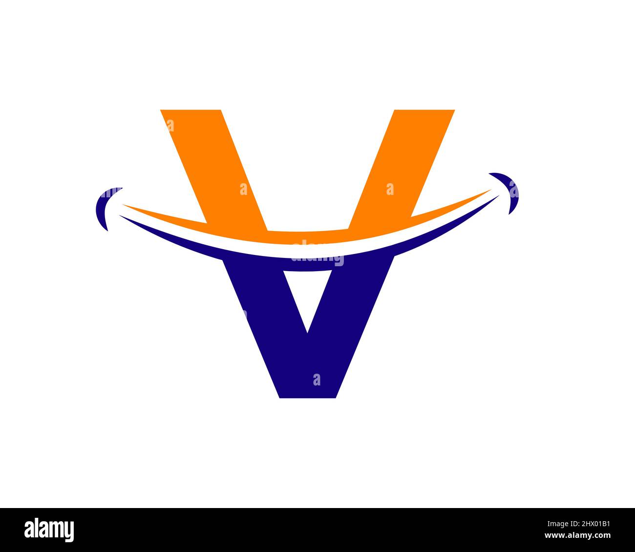 Smile logo with V letter concept. Initial Letter V Happy logo. Letter V ...