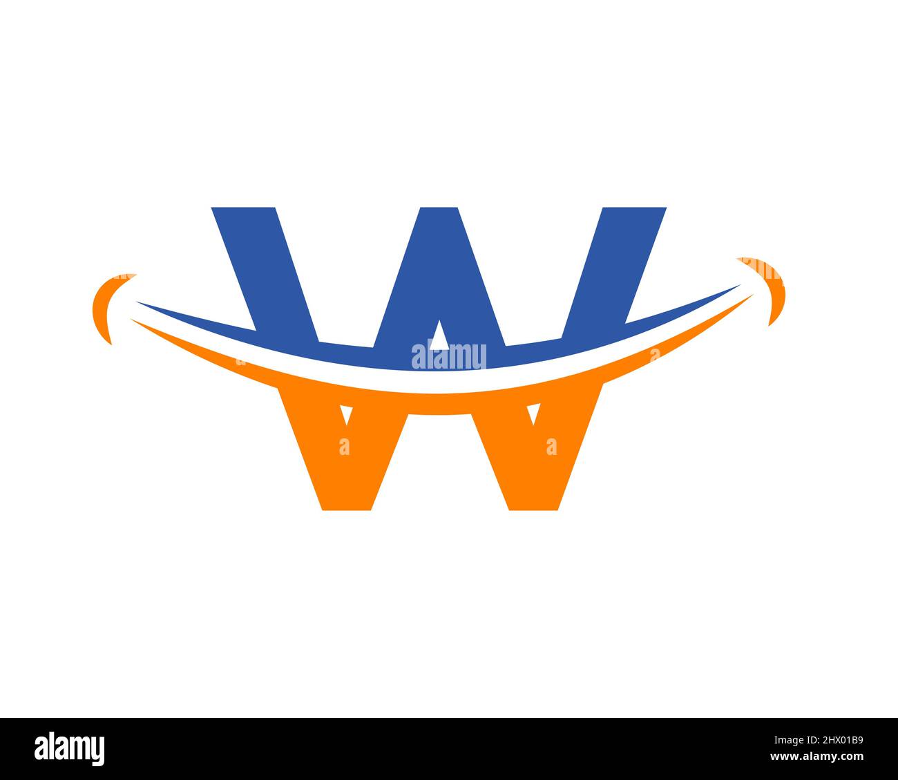 Smile logo with W letter concept. Initial Letter W Happy logo. Letter W ...