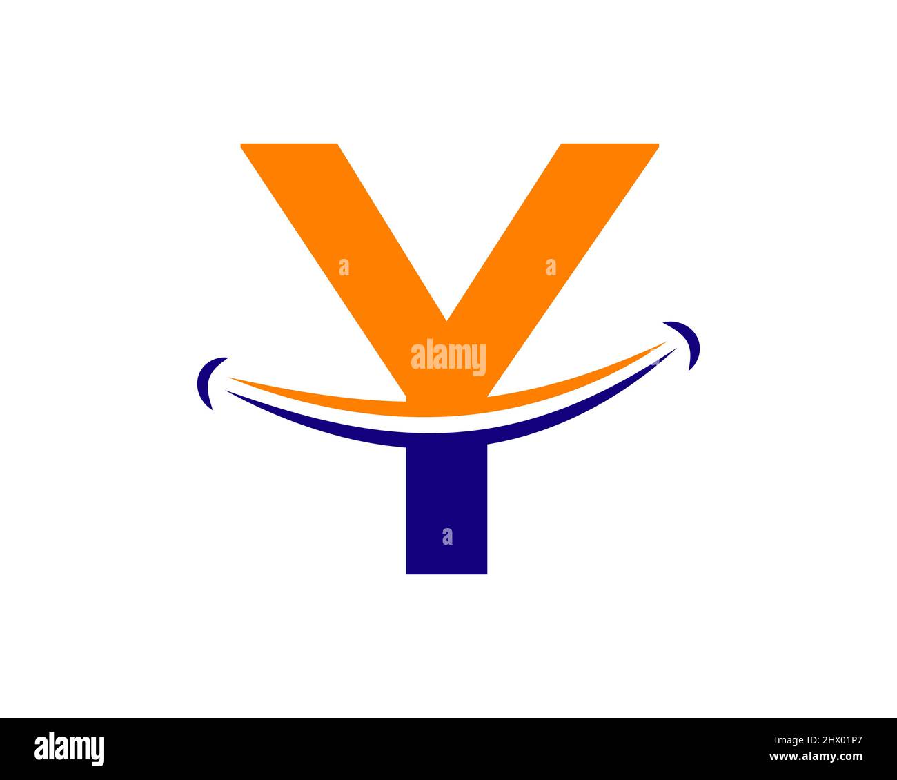 Smile logo with Y letter concept. Initial Letter Y Happy logo. Letter Y ...