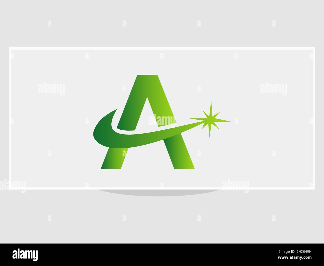Modern A letter logo design with spark concept. Spark A logo design ...
