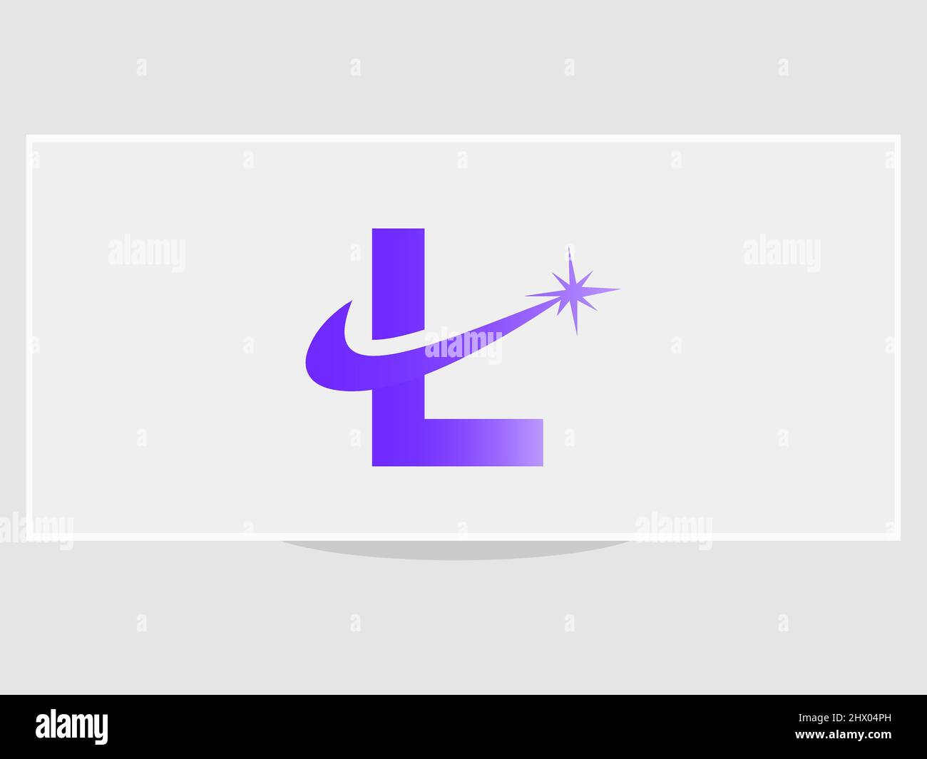 Modern L letter logo design with spark concept. Spark L logo design ...