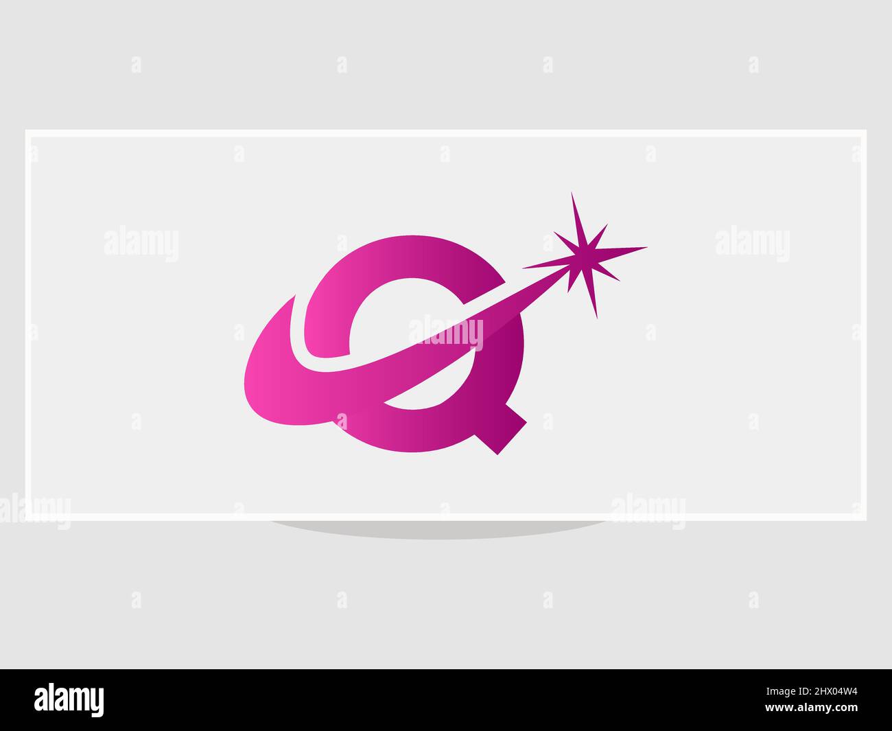 Modern Q letter logo design with spark concept. Spark Q logo design ...