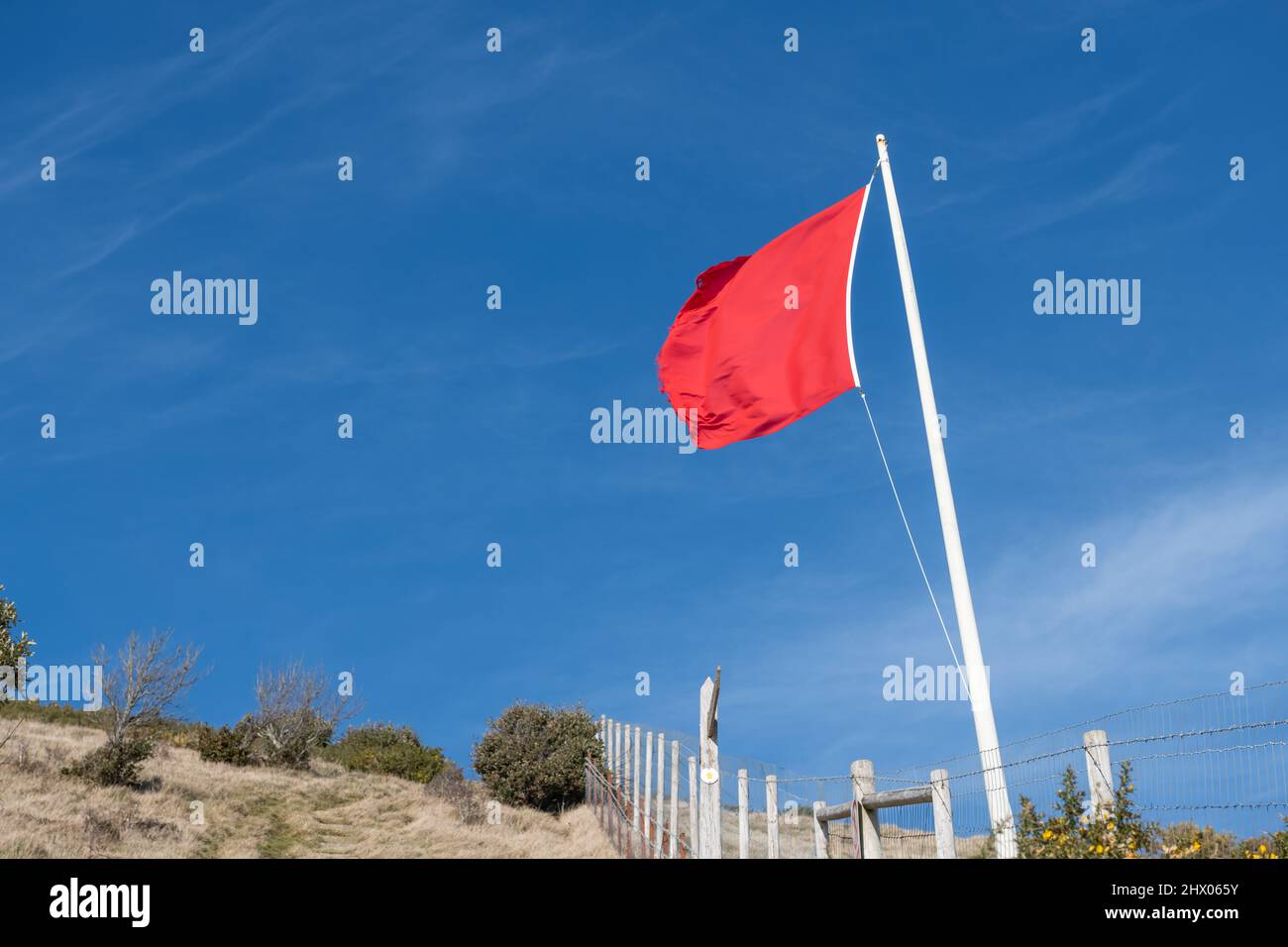 Rifle range red flag hi-res stock photography and images - Alamy