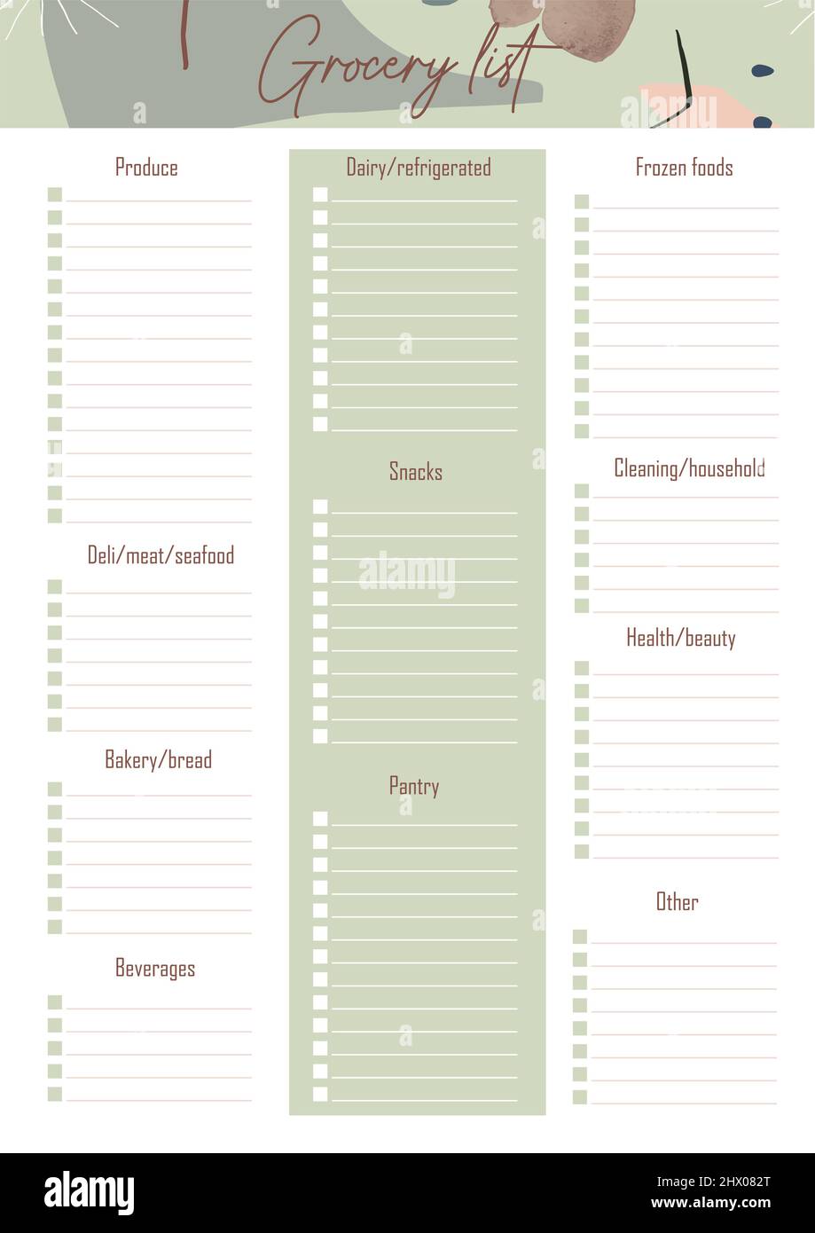 Wall Hangings Digital Grocery List PRINTABLE Home Decor etna.com.pe