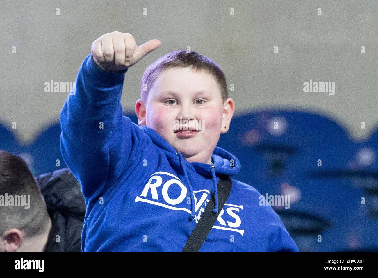 Blackburn Rovers fan Stock Photo - Alamy