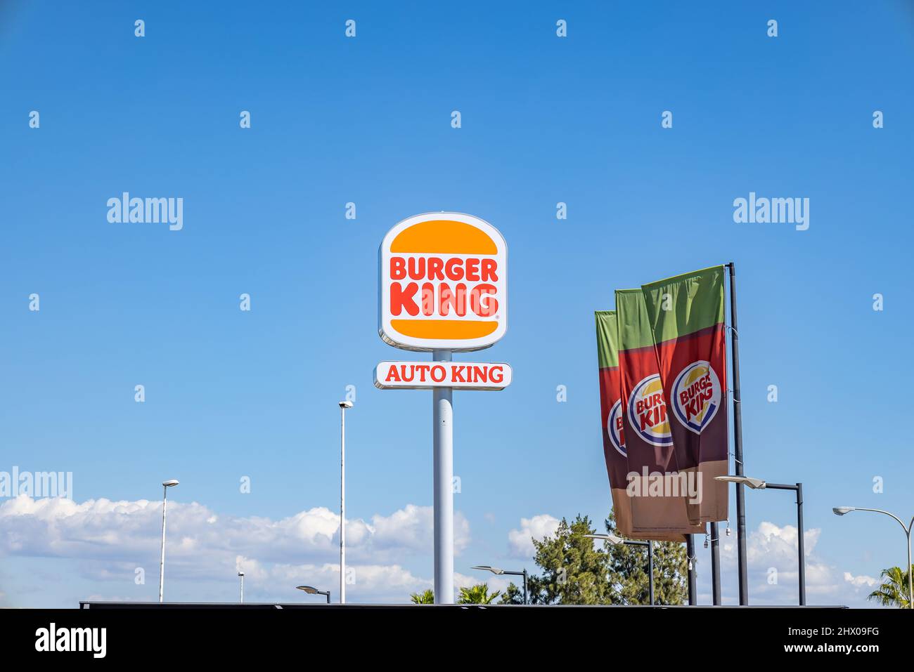 Burguer sign hi-res stock photography and images - Alamy