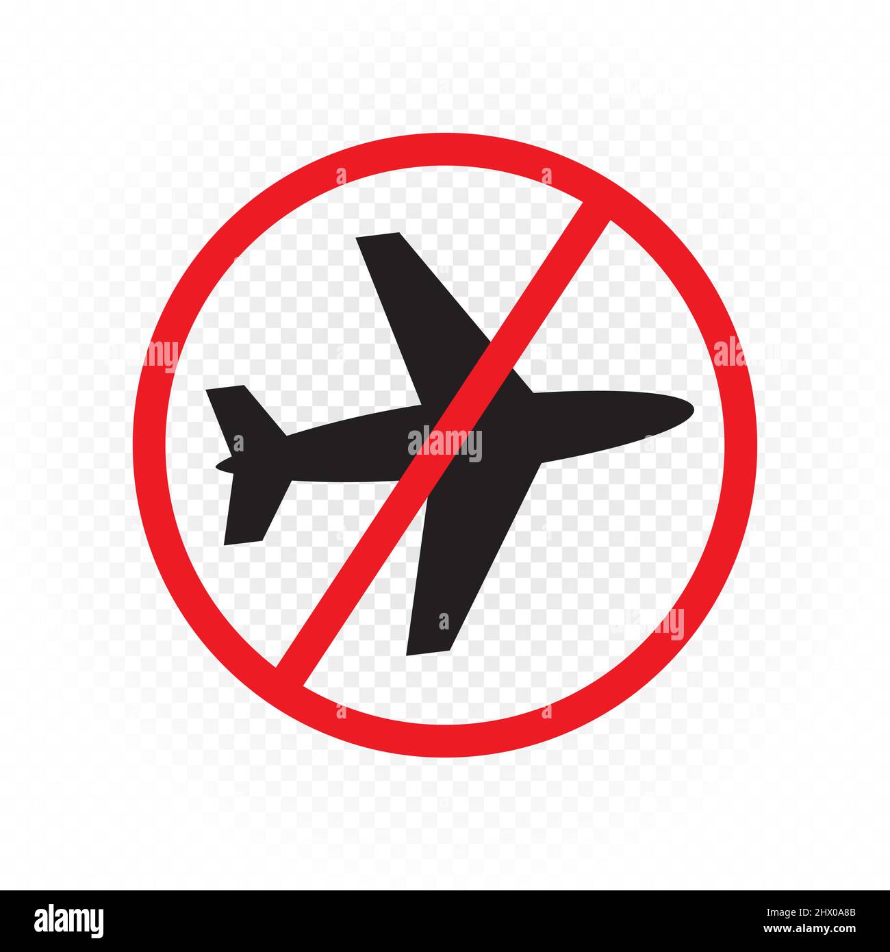 plane fighter fly prohibited sign symbol icon Stock Vector Image & Art ...