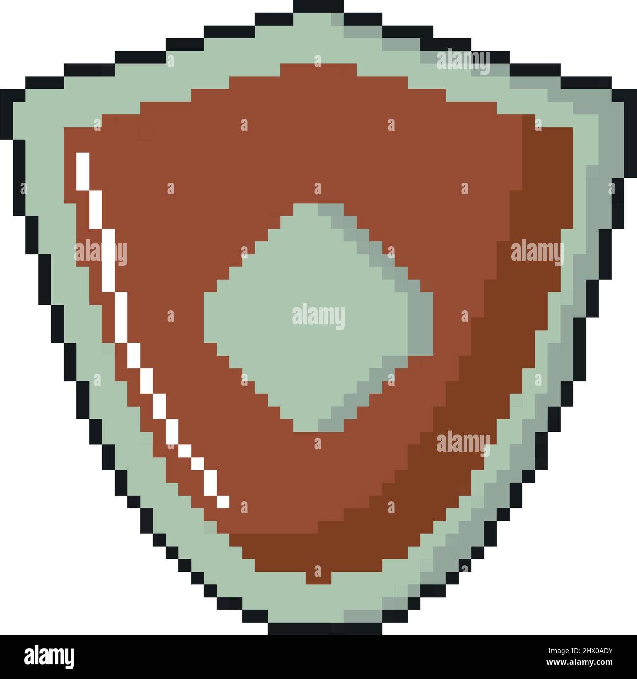 shield pixel icon Stock Vector Image & Art - Alamy