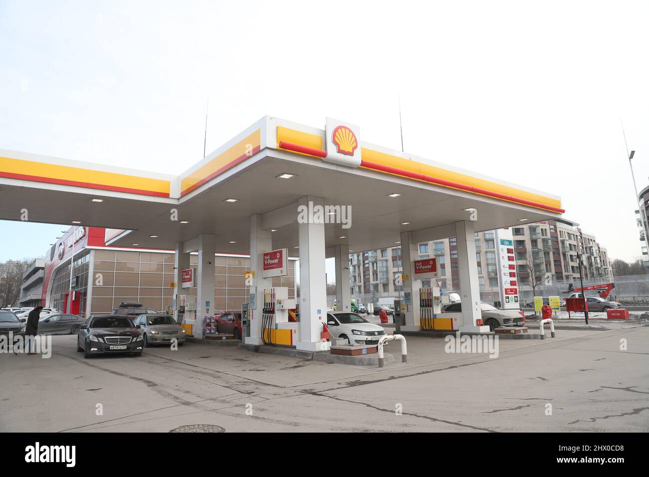 General view of Shell service station. Today Shell announced its ...