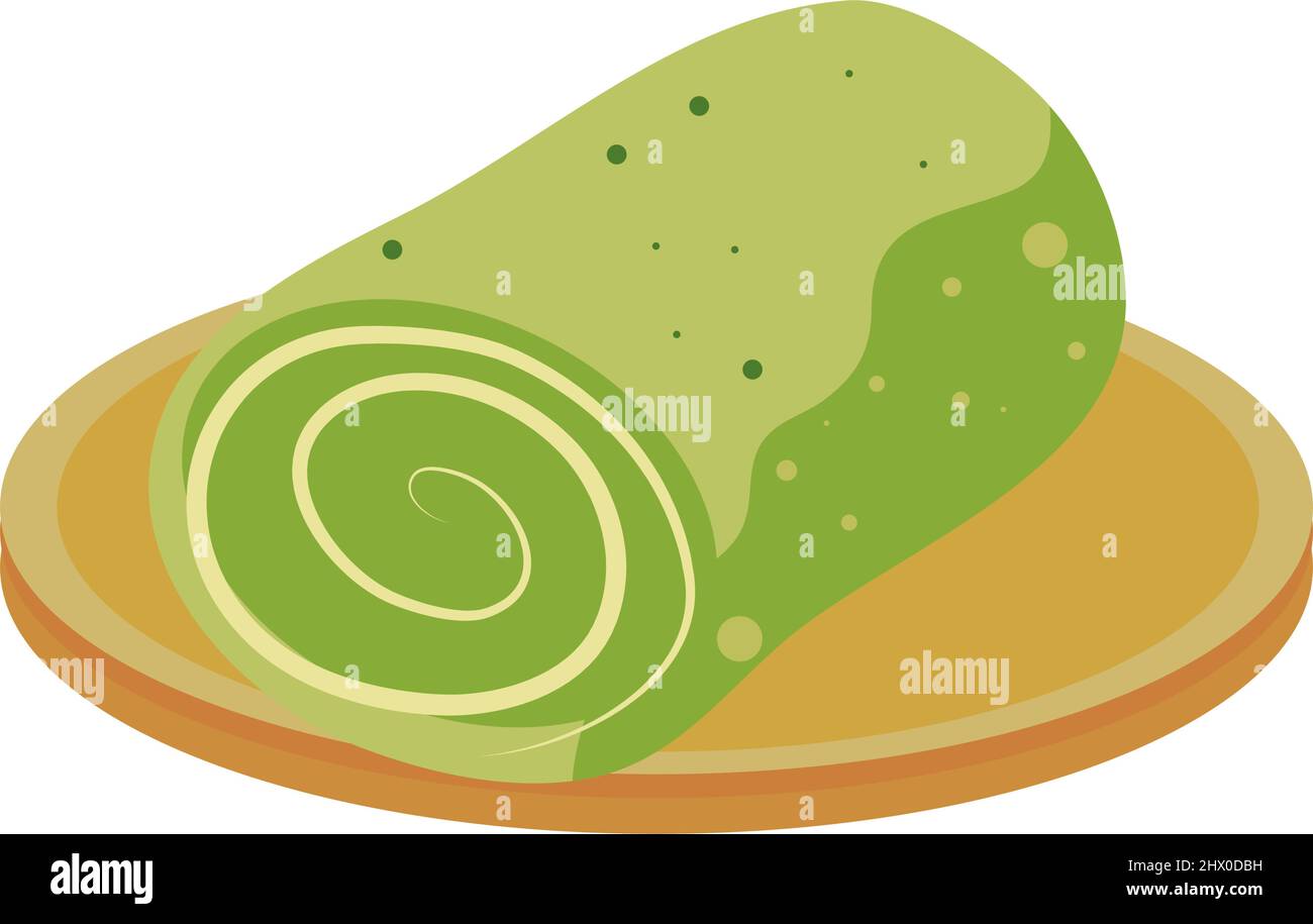 matcha roll food Stock Vector Image & Art - Alamy