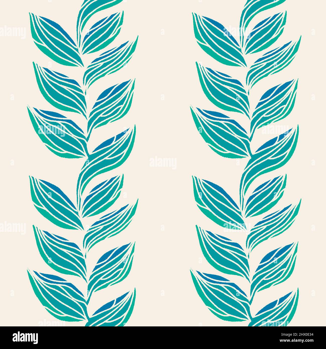 Seamless leaves and branches pattern for fabrics and textiles and cards ...