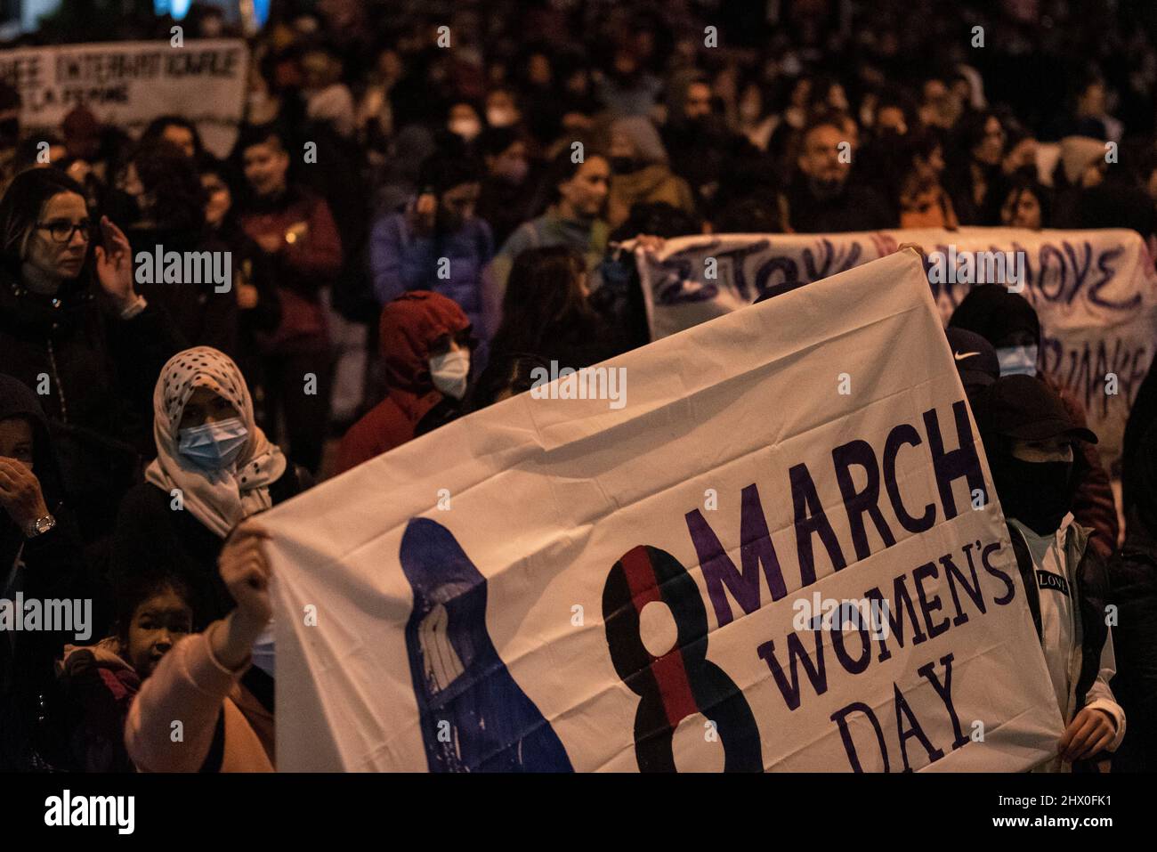 March 8, 2022: Women protest shouting slogans against patriarchy ...