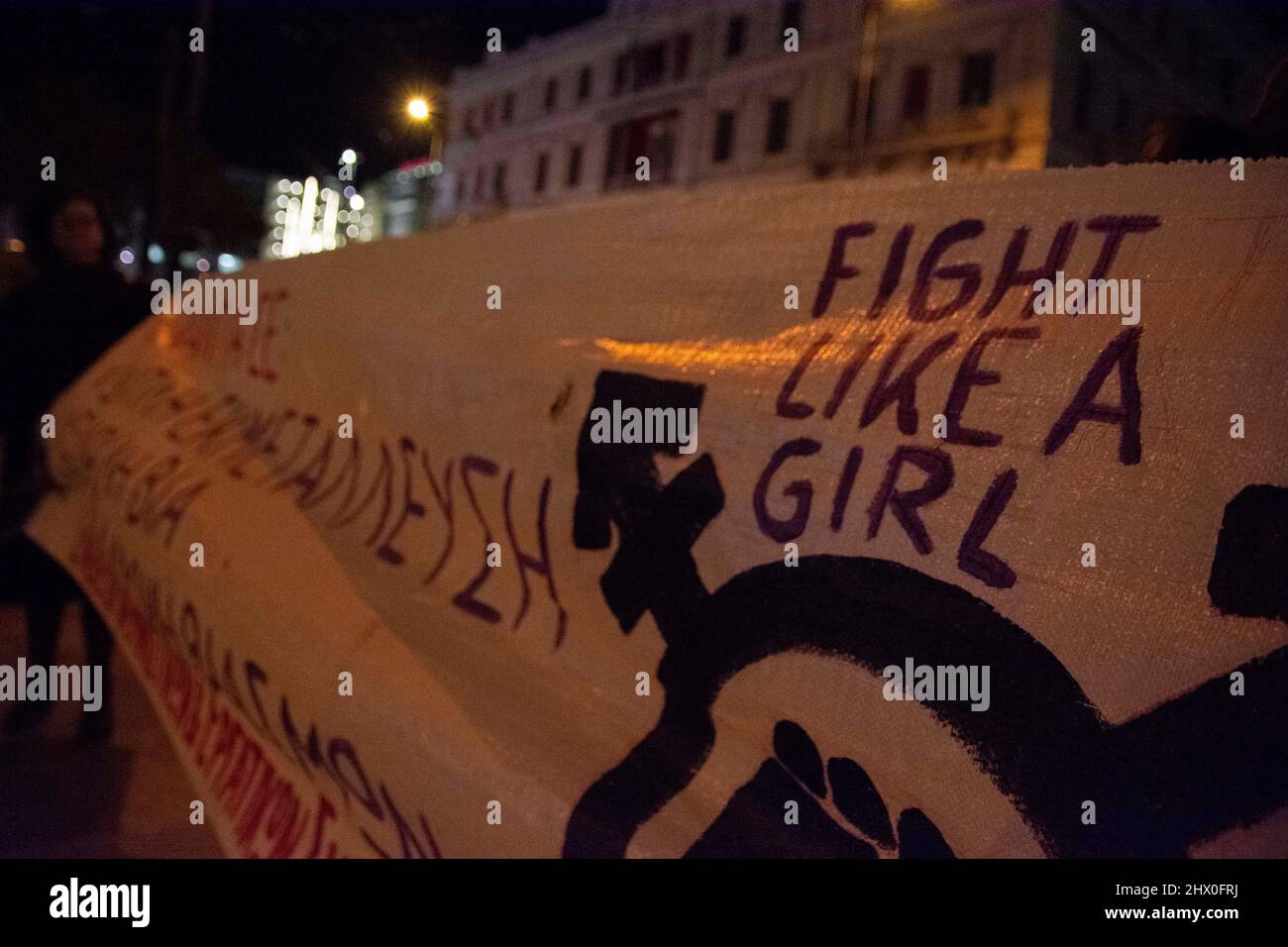 March 8, 2022: Women protest shouting slogans against patriarchy ...