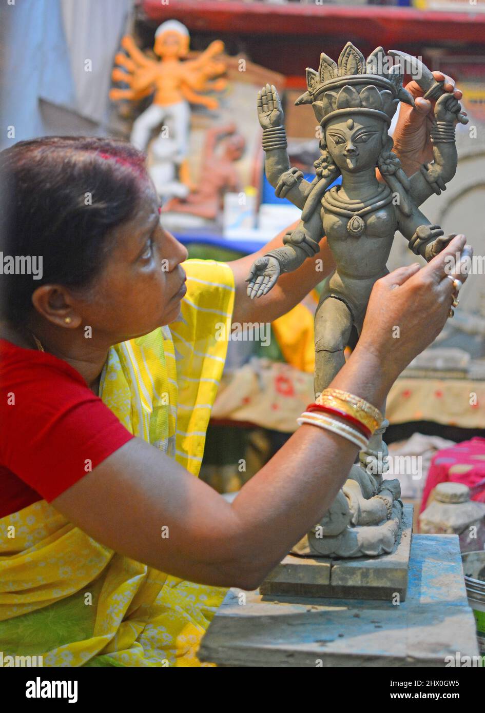 Kolkata, West Bengal, India. 8th Mar, 2022. Mala Pal who was a famous ...