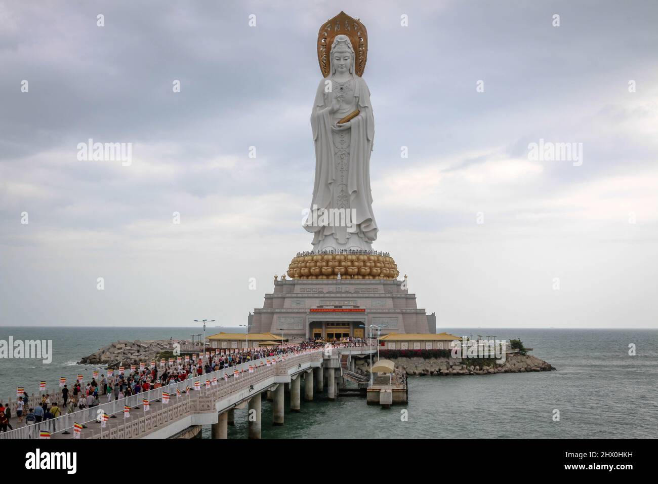 Statue of Guanyin, the bodhisattva of infinite compassion and mercy, at ...