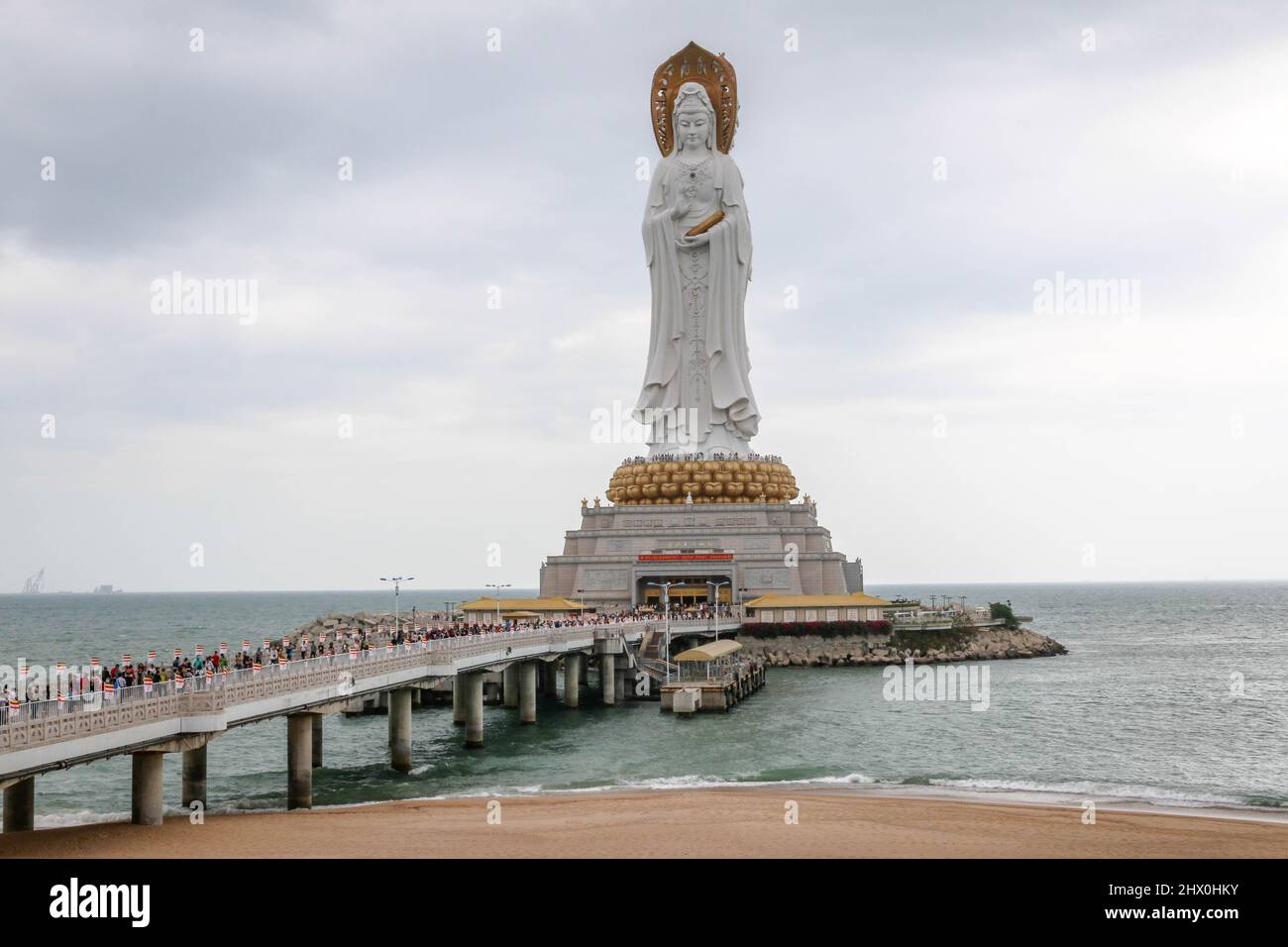 Statue of Guanyin, the bodhisattva of infinite compassion and mercy, at ...
