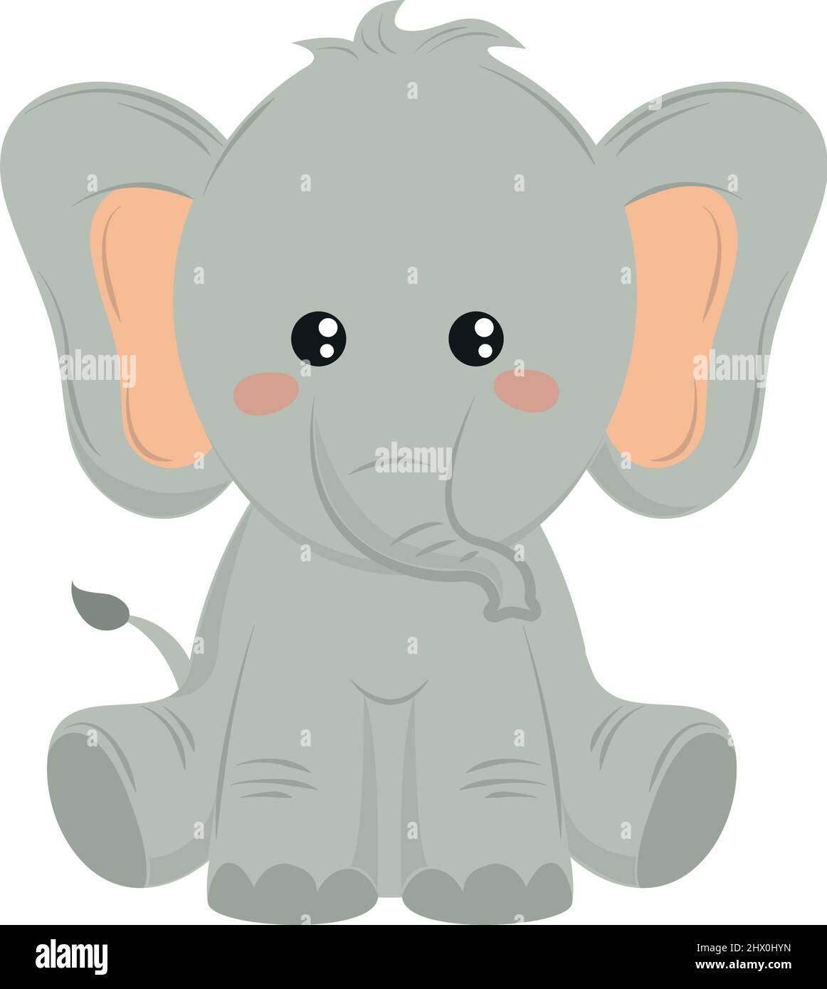 baby elephant cartoon Stock Vector Image & Art - Alamy