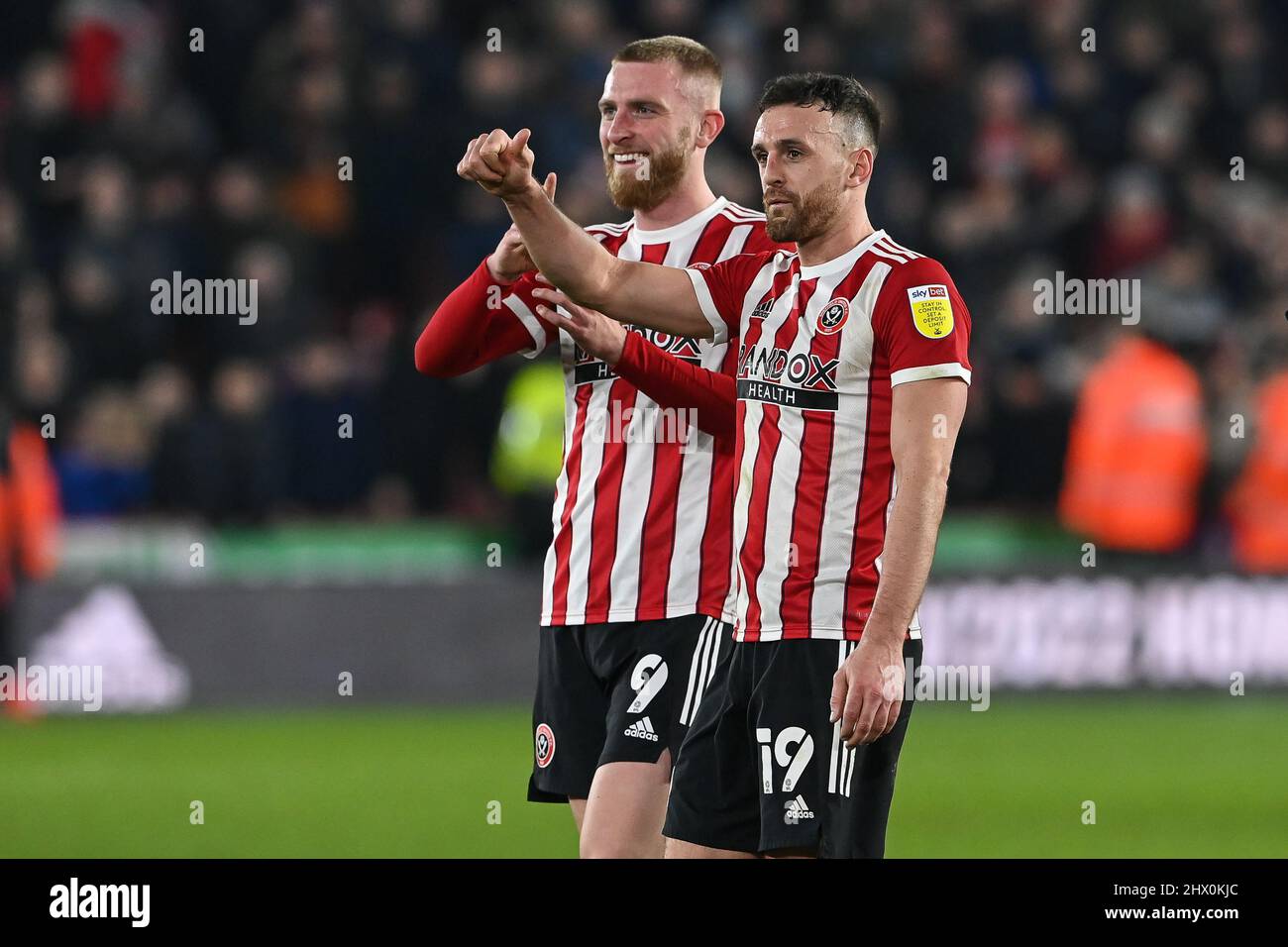 Jack Robinson #19 of Sheffield United gives the fans the thumbs up at ...