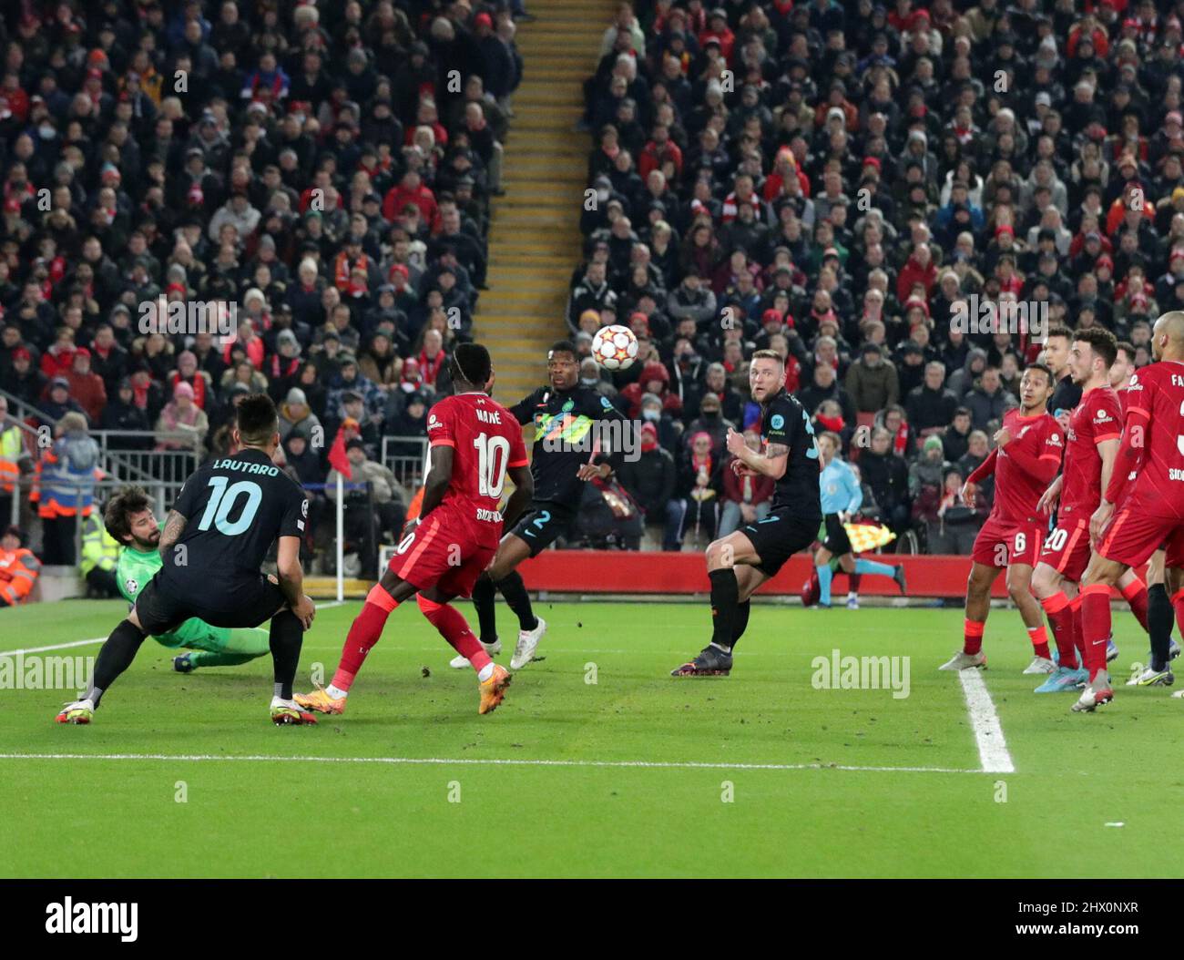 8th March 2022 ; Anfield, Liverpool, England; Champions League football ...