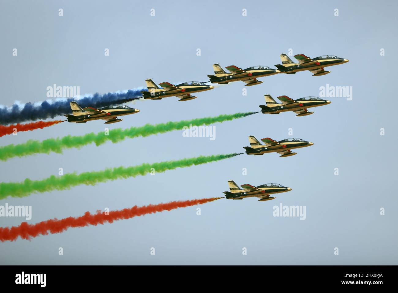 Riyadh, Saudi Arabia. 8th Mar, 2022. Aircraft of the Al Fursan ...