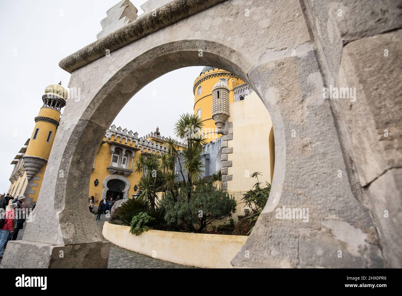Circular archway, Sintra, Lisbon Stock Photo - Alamy
