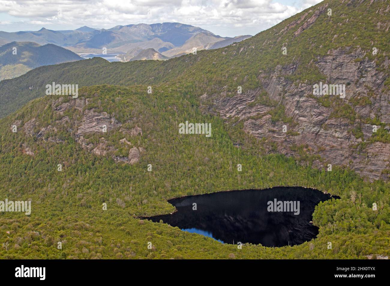 Lake on the slopes of Mt Murchison Stock Photo - Alamy