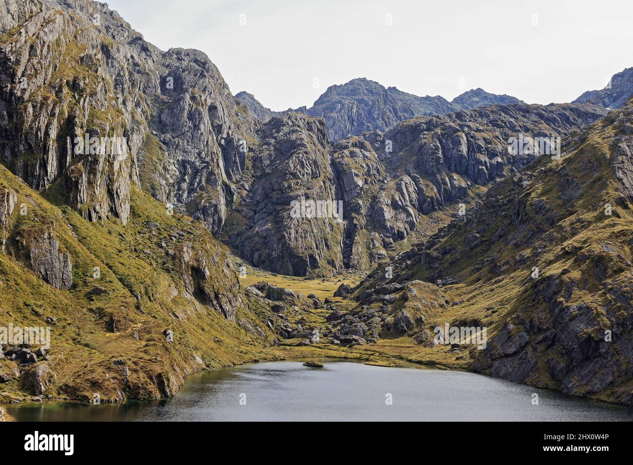 Lake Harris Routeburn Track Mount Aspiring National Park New Zealand ...