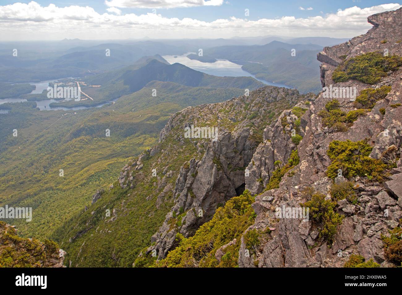 View to Tullah and Lake Mackintosh from Mt Murchison Stock Photo - Alamy
