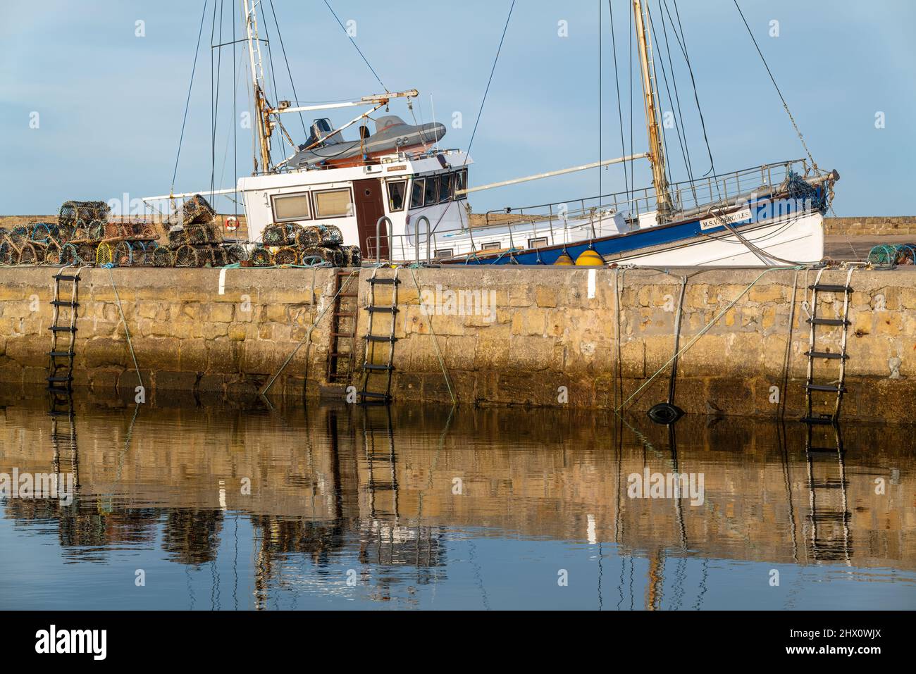 7 March 2023. Hopeman, Moray, Scotland. This is a scene from within the ...