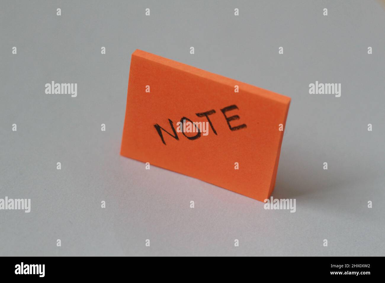 Orange sticky note written note hi-res stock photography and images - Alamy