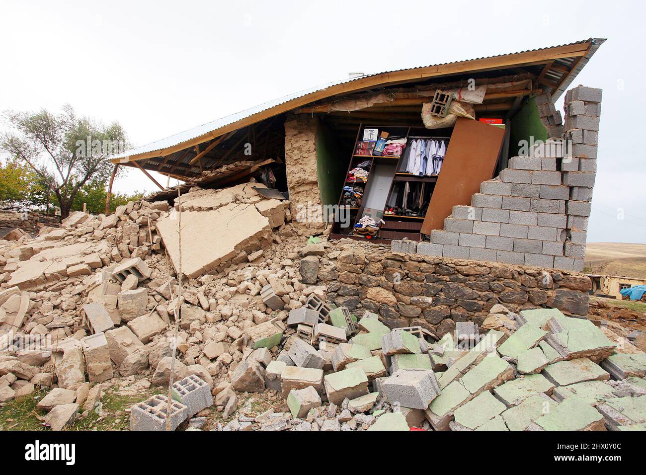 Village after Earthquake in Van, Ercis, Turkey. It is 604 killed and ...
