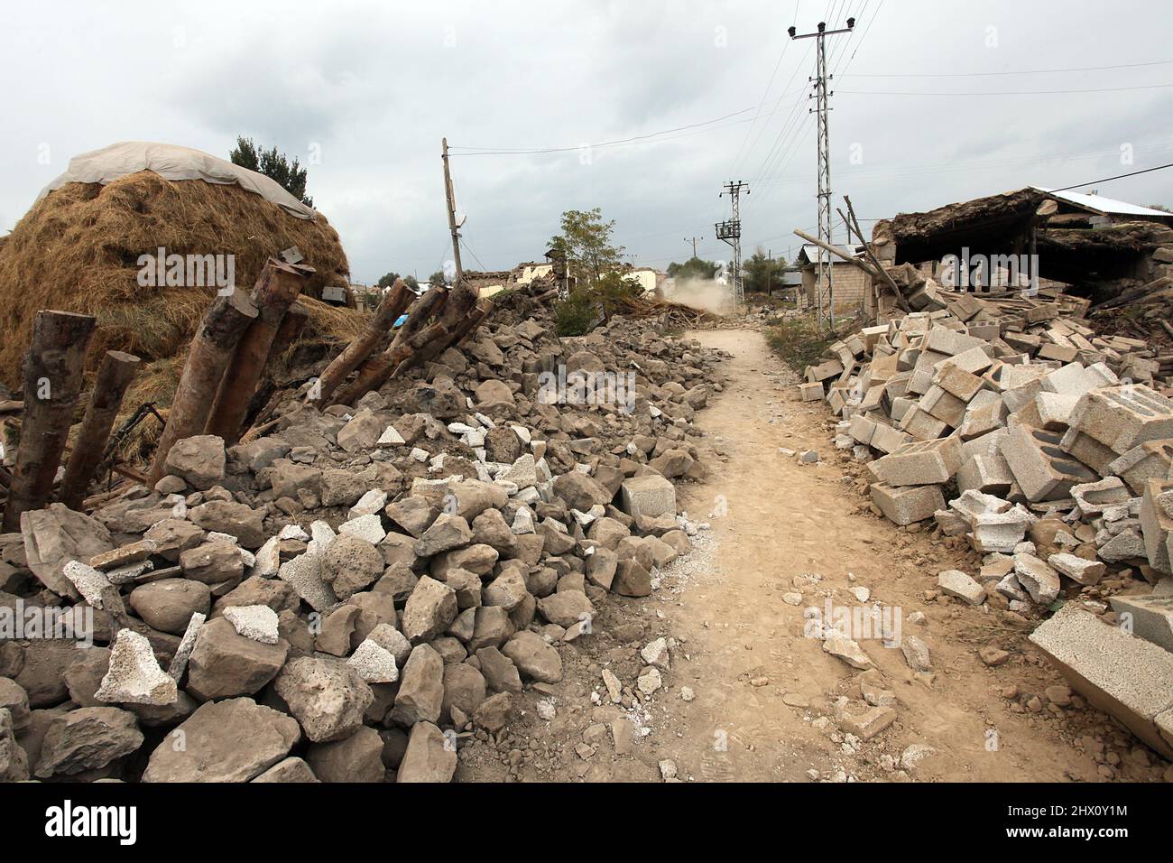 Village after Earthquake in Van, Ercis, Turkey. It is 604 killed and ...