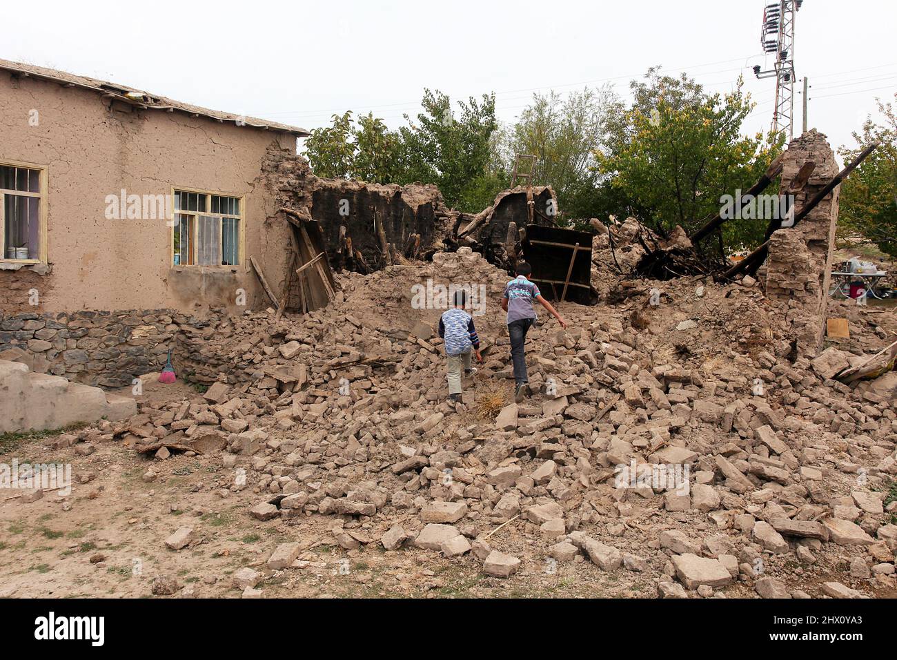 Village after Earthquake in Van, Ercis, Turkey. It is 604 killed and ...