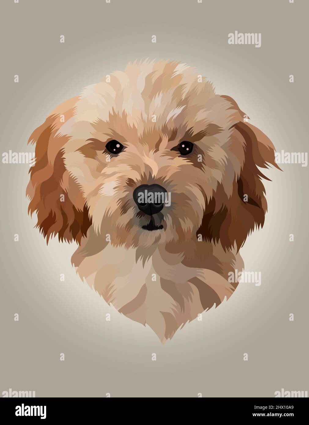 illustration vector realistic dog head Stock Vector Image & Art - Alamy