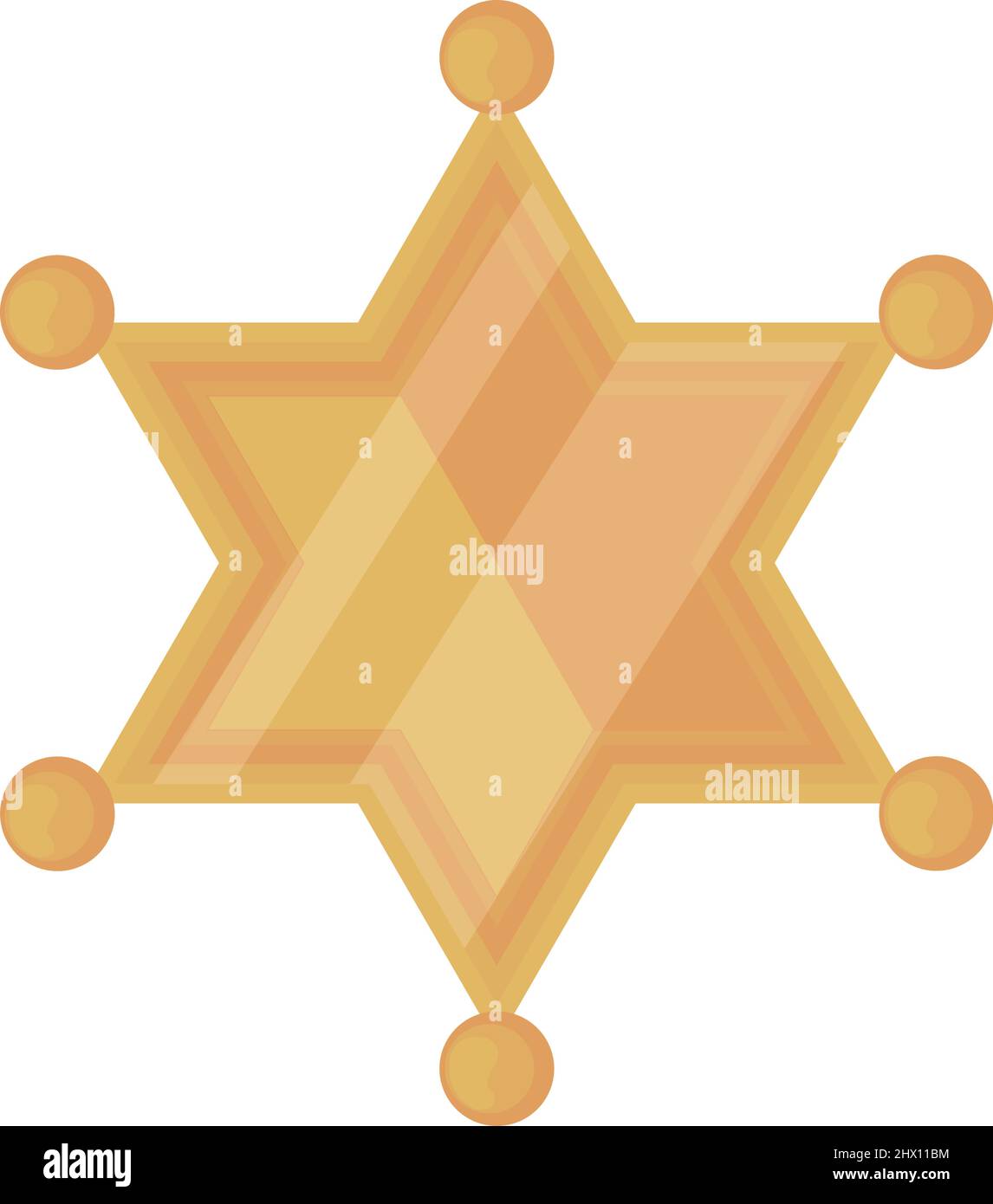 gold sheriff star Stock Vector Image & Art - Alamy