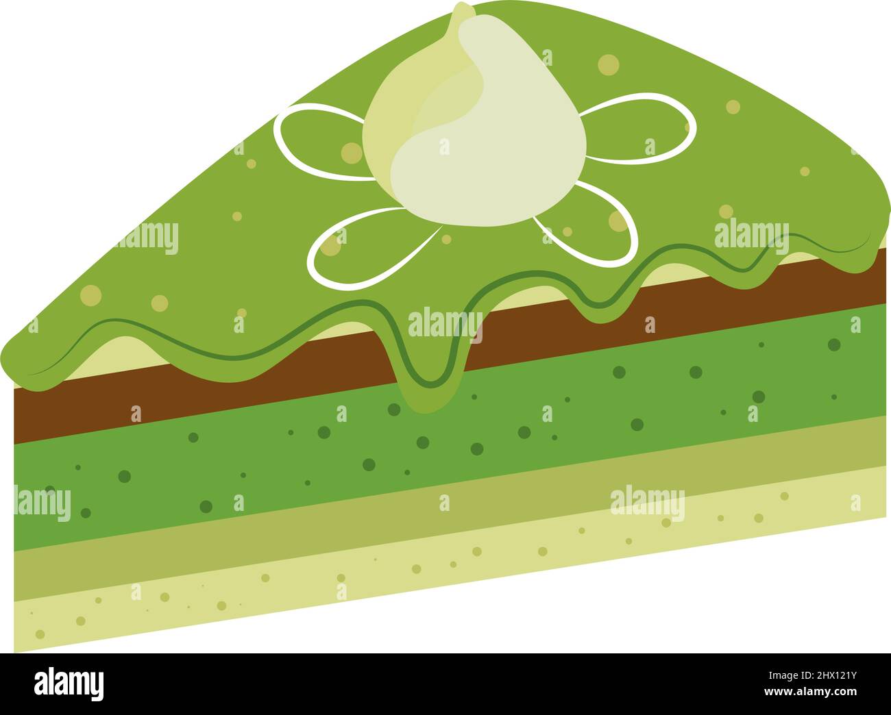 matcha tea cake Stock Vector Image & Art - Alamy