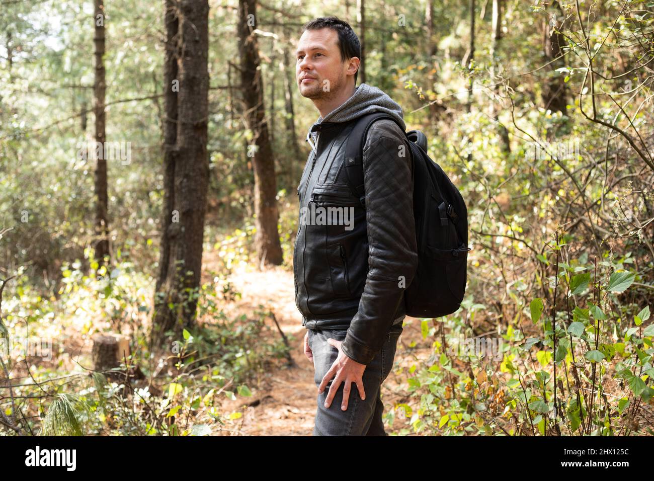 Tourist walk hike trek nature hi-res stock photography and images - Alamy