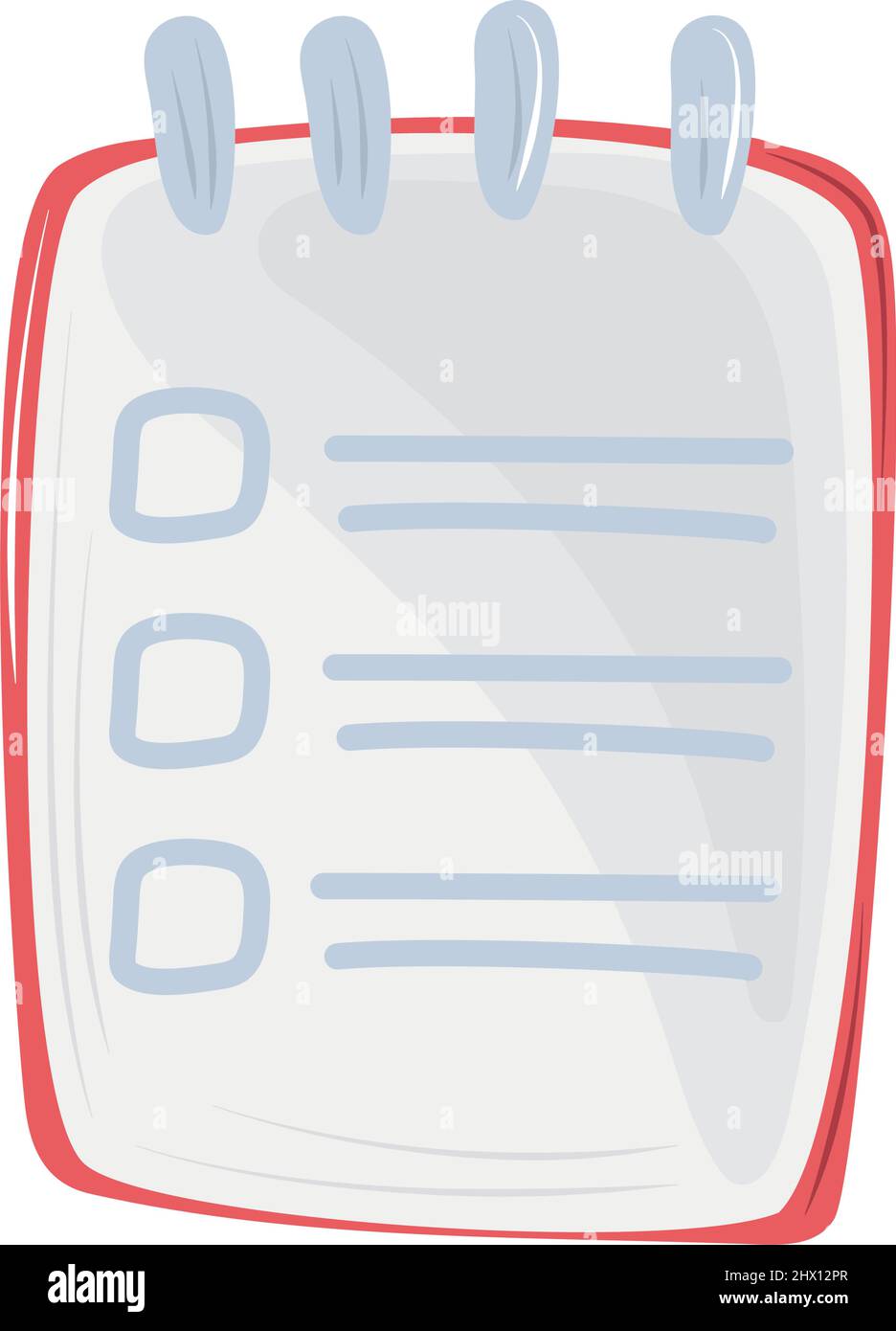 notepad check list Stock Vector Image & Art - Alamy