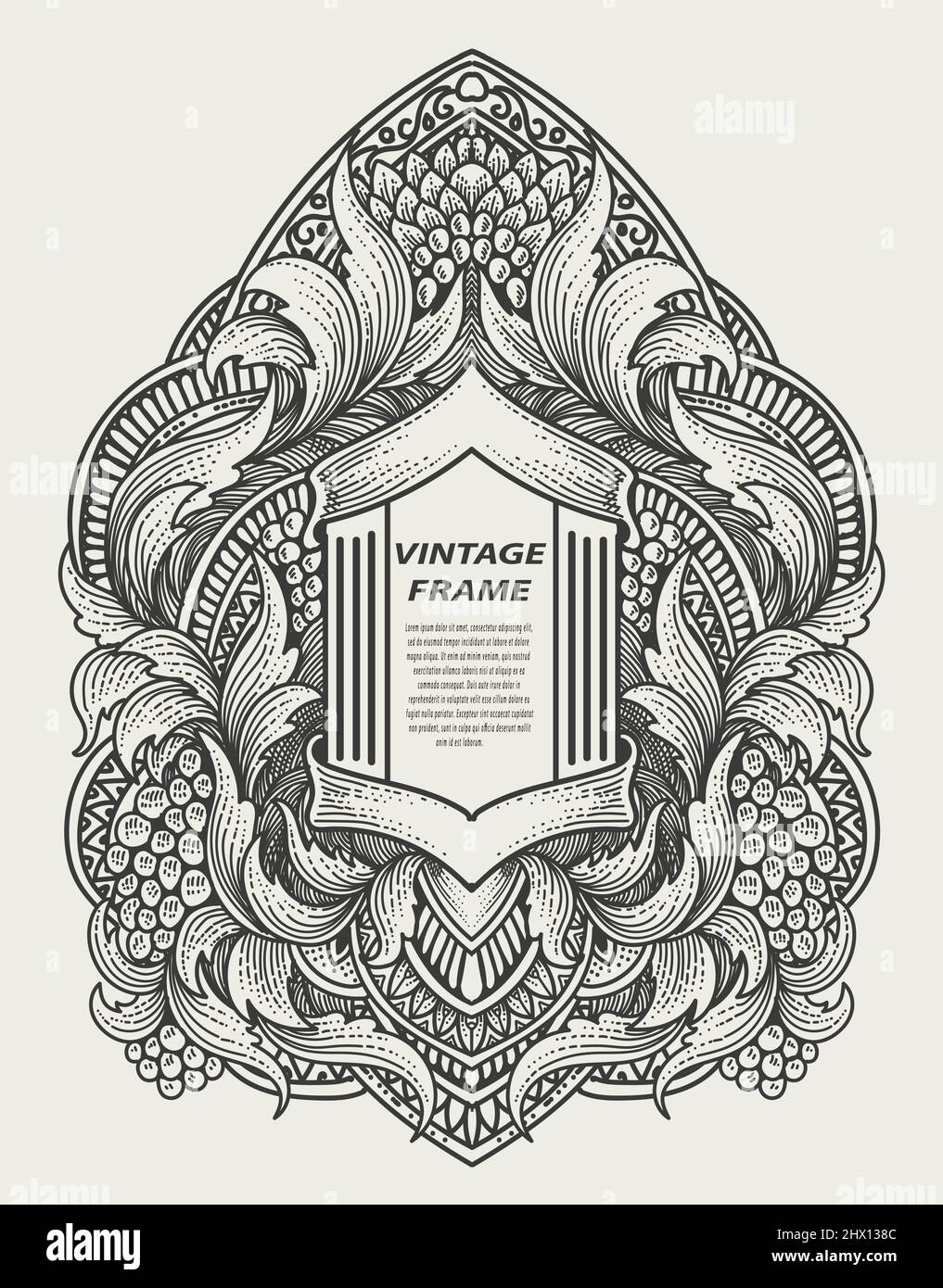 Baroque gothic Stock Vector Images - Alamy